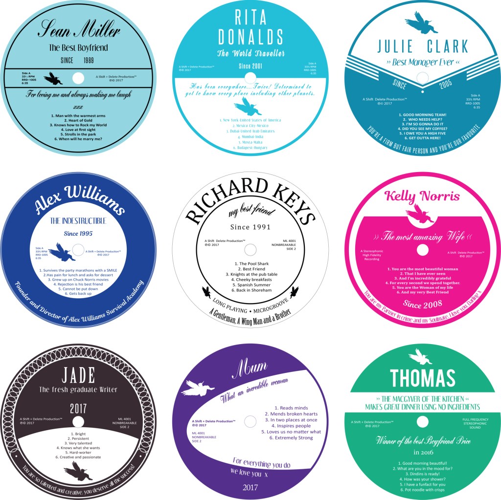 Personalised Vinyl Records – art from scratch