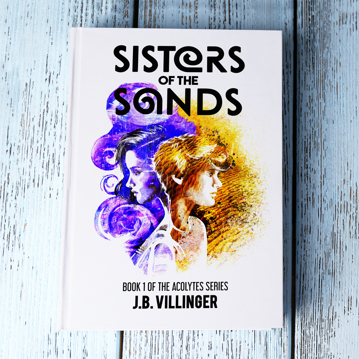 Sisters of the Sands Book Cover – art from scratch