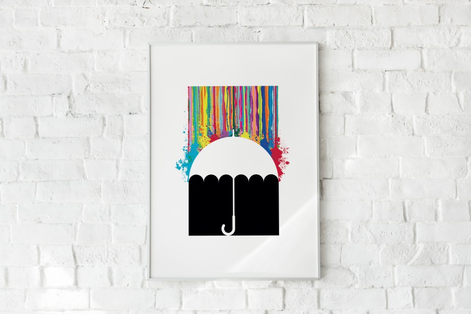 Rainbow Rain – art from scratch